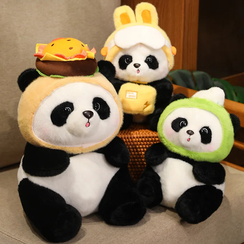 Sweet Panda Pal Plushies with Funny Hats – MoeMoeKyun