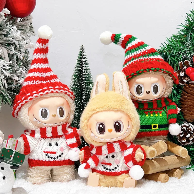 Little Christmas Elf Outfit for Labubu – MoeMoeKyun