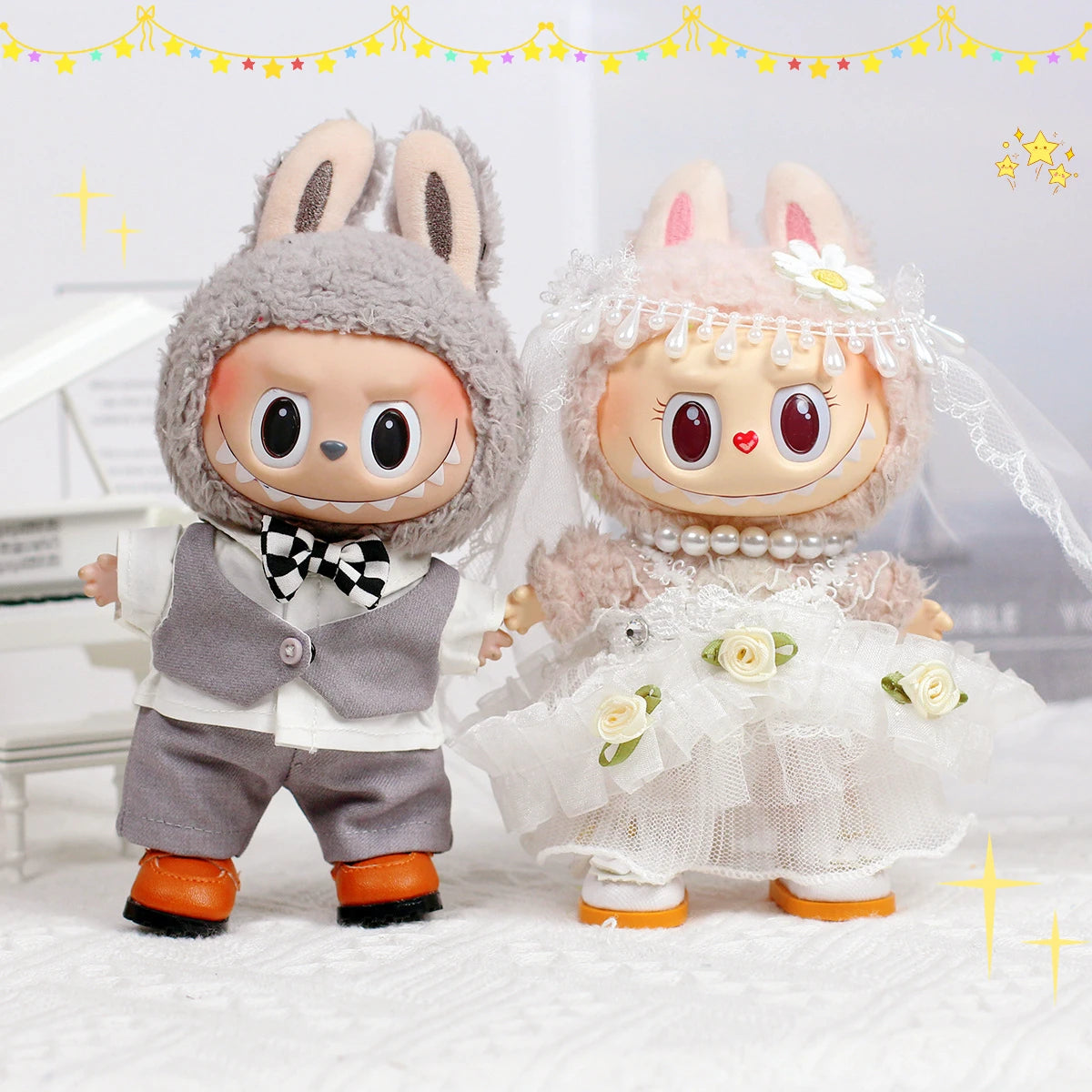 Labubu Wedding Day Outfit Set – MoeMoeKyun