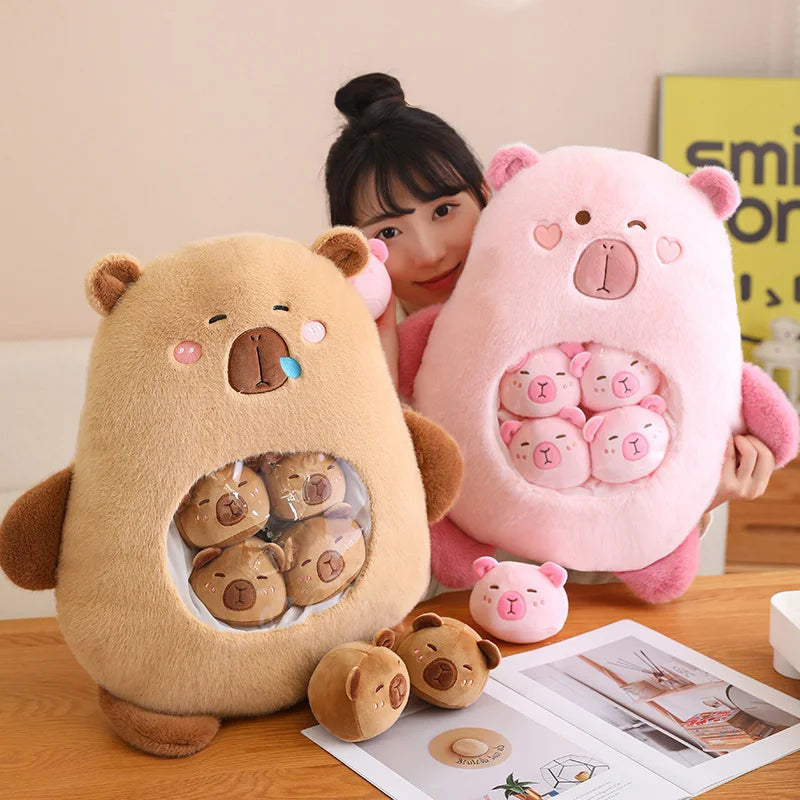 Capybara Candy Bag with Mini Capybara Plushies – MoeMoeKyun