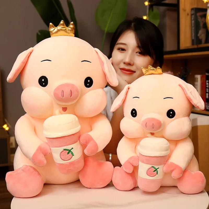 Pig Queen With Bubble Tea – MoeMoeKyun